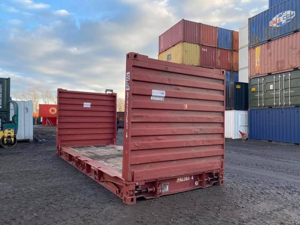 Buy 20ft Flat Rack Shipping Containers - Prestige Sea Cans