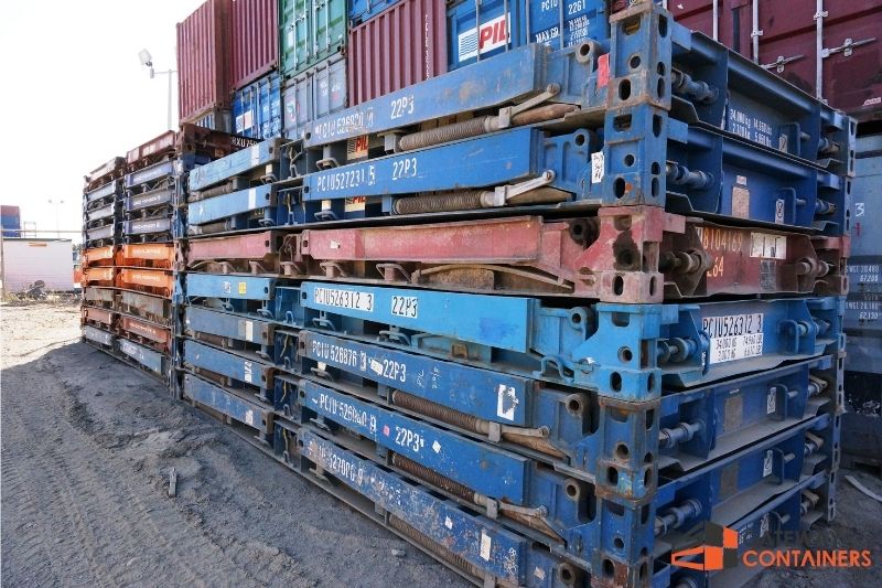 Buy 20ft Flat Rack Shipping Containers - Prestige Sea Cans