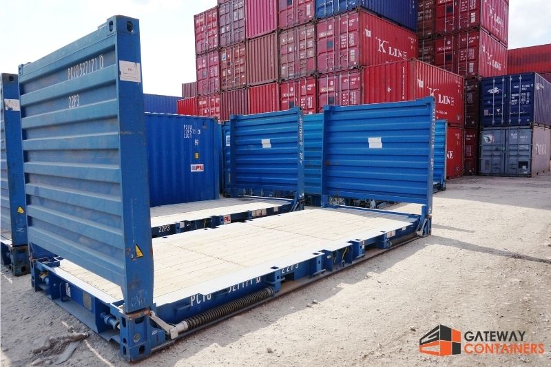 Buy 20ft Flat Rack Shipping Containers - Prestige Sea Cans