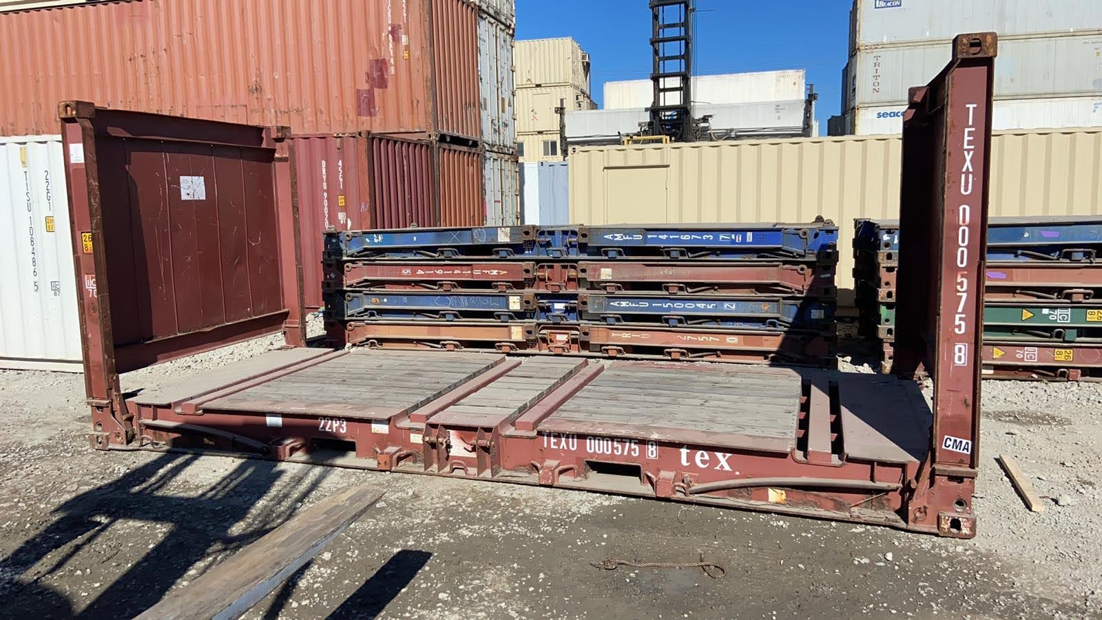 Buy 20ft Flat Rack Shipping Containers - Prestige Sea Cans